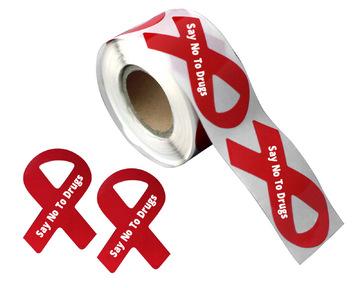Red Ribbon Say No to Drugs Stickers Red Ribbon Week Stickers (250 ...