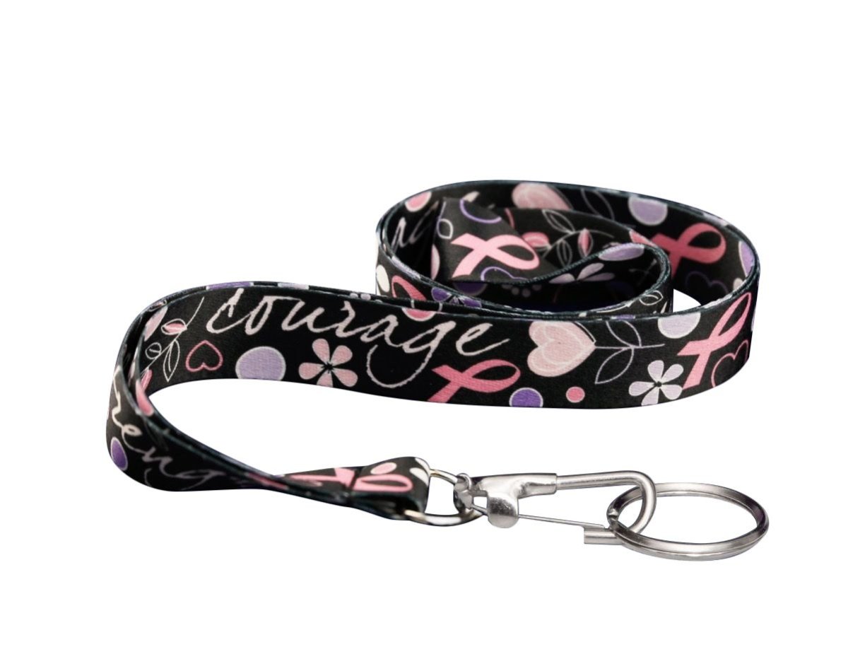 Breast Cancer Ribbon Lanyards - Support with Style – Fundraising For A ...