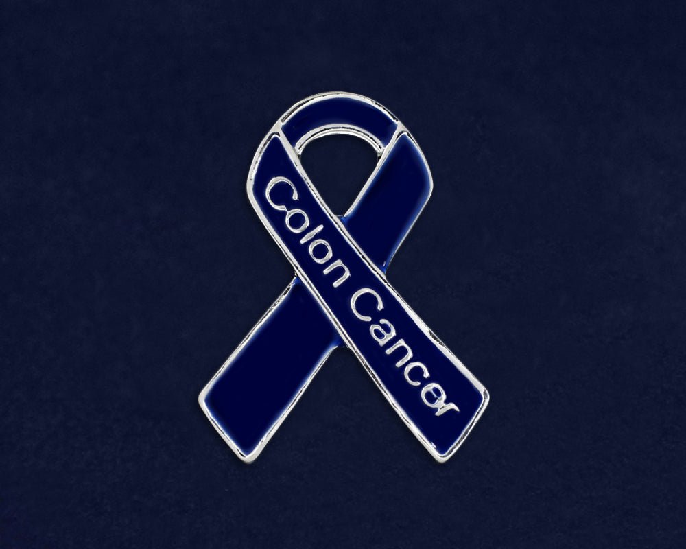 Wholesale Dark Blue Ribbon Cause and Disease Merchandise – Fundraising ...