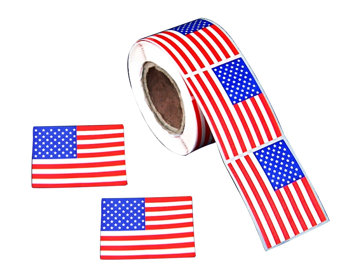Patriotic Awareness Stickers, American Flag Stickers USA – Fundraising ...