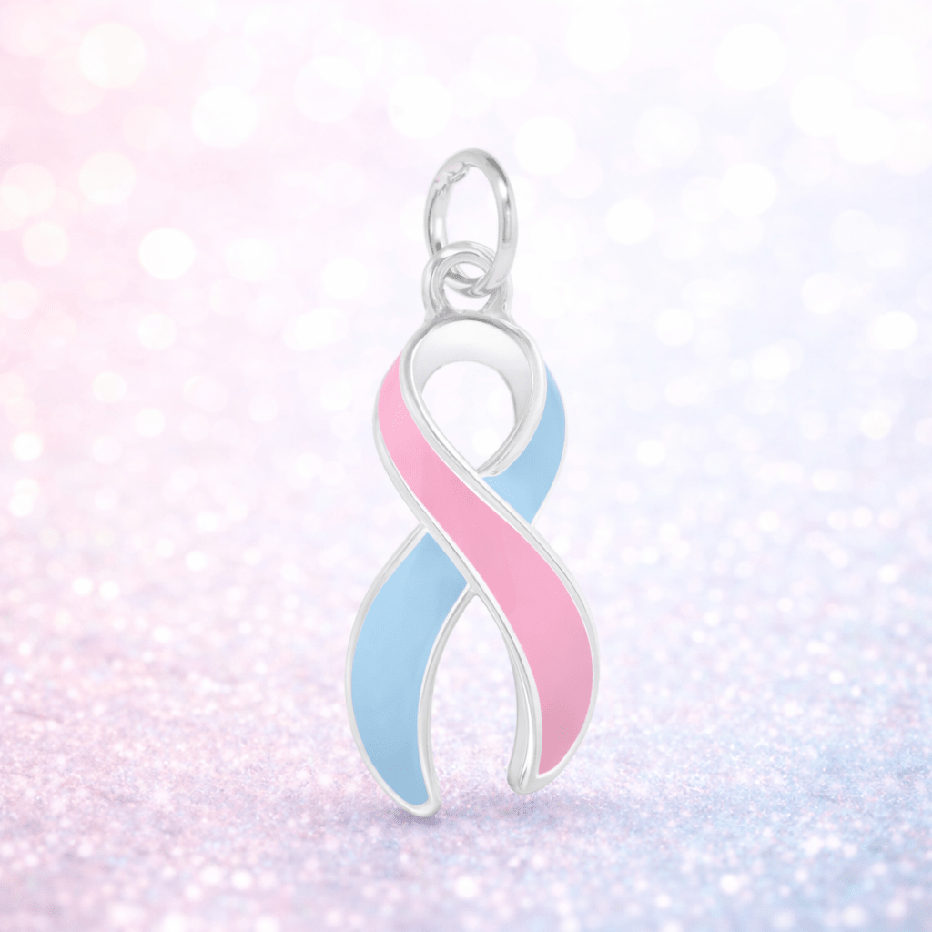 Pink & Blue Ribbon Charms – Bulk & Wholesale Awareness Charms for SIDS ...