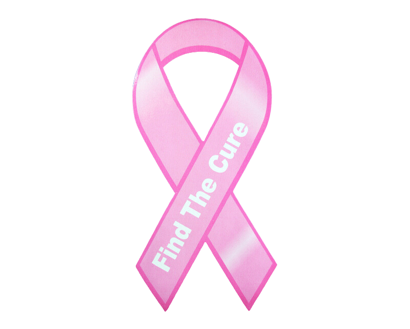 24 Pack Large Find The Cure Pink Ribbon Magnets for Breast Cancer ...
