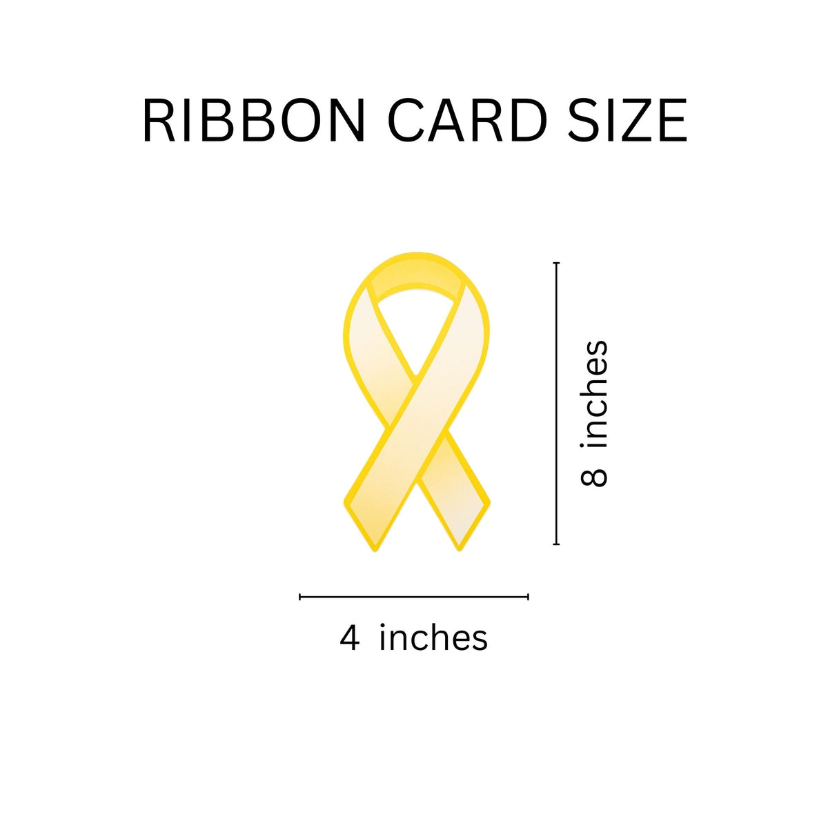 Large Gold Ribbon Donation Ribbons for Childhood Cancer Fundraising ...