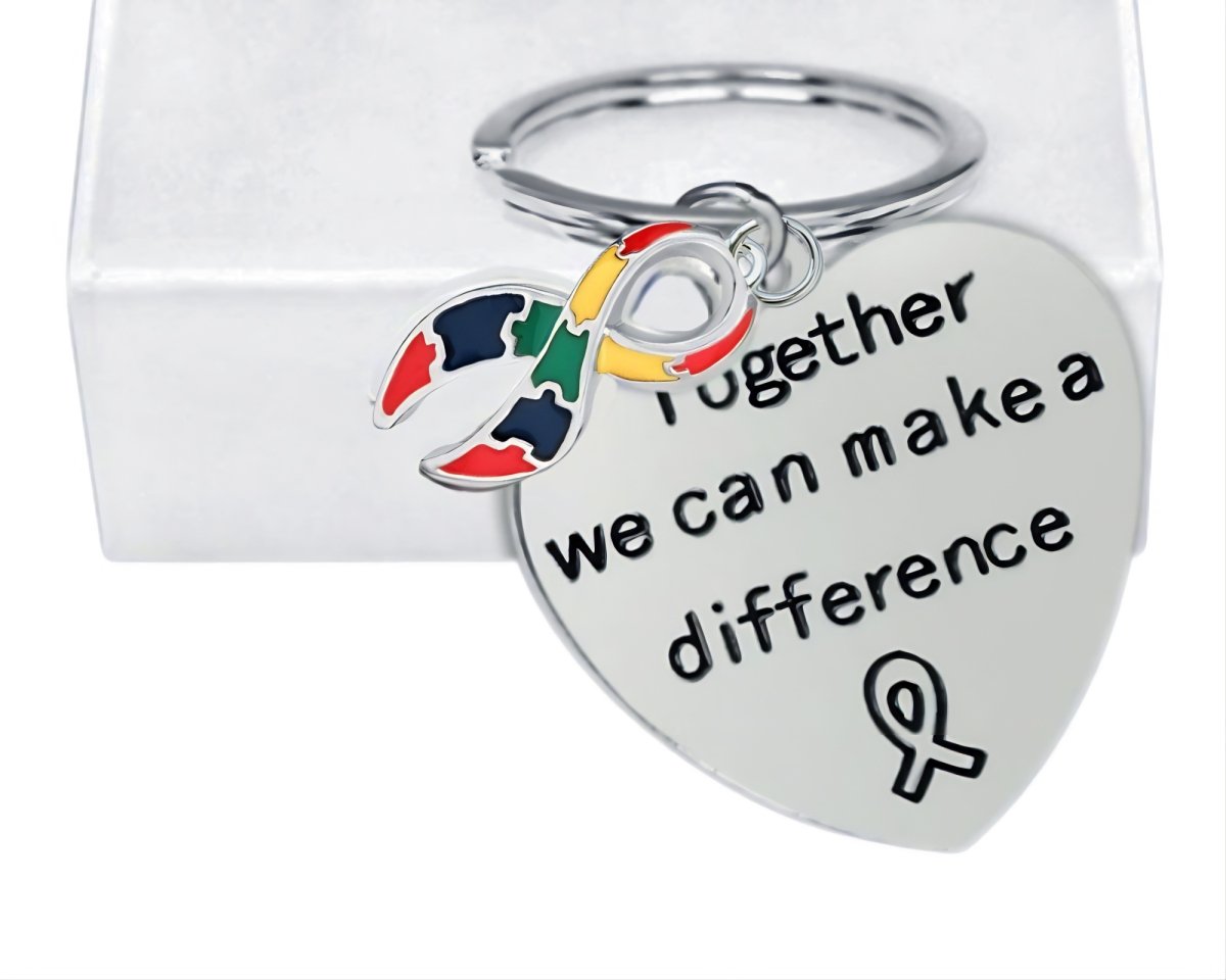 Autism Awareness Ribbon Key Chains Wholesale – Fundraising For A Cause
