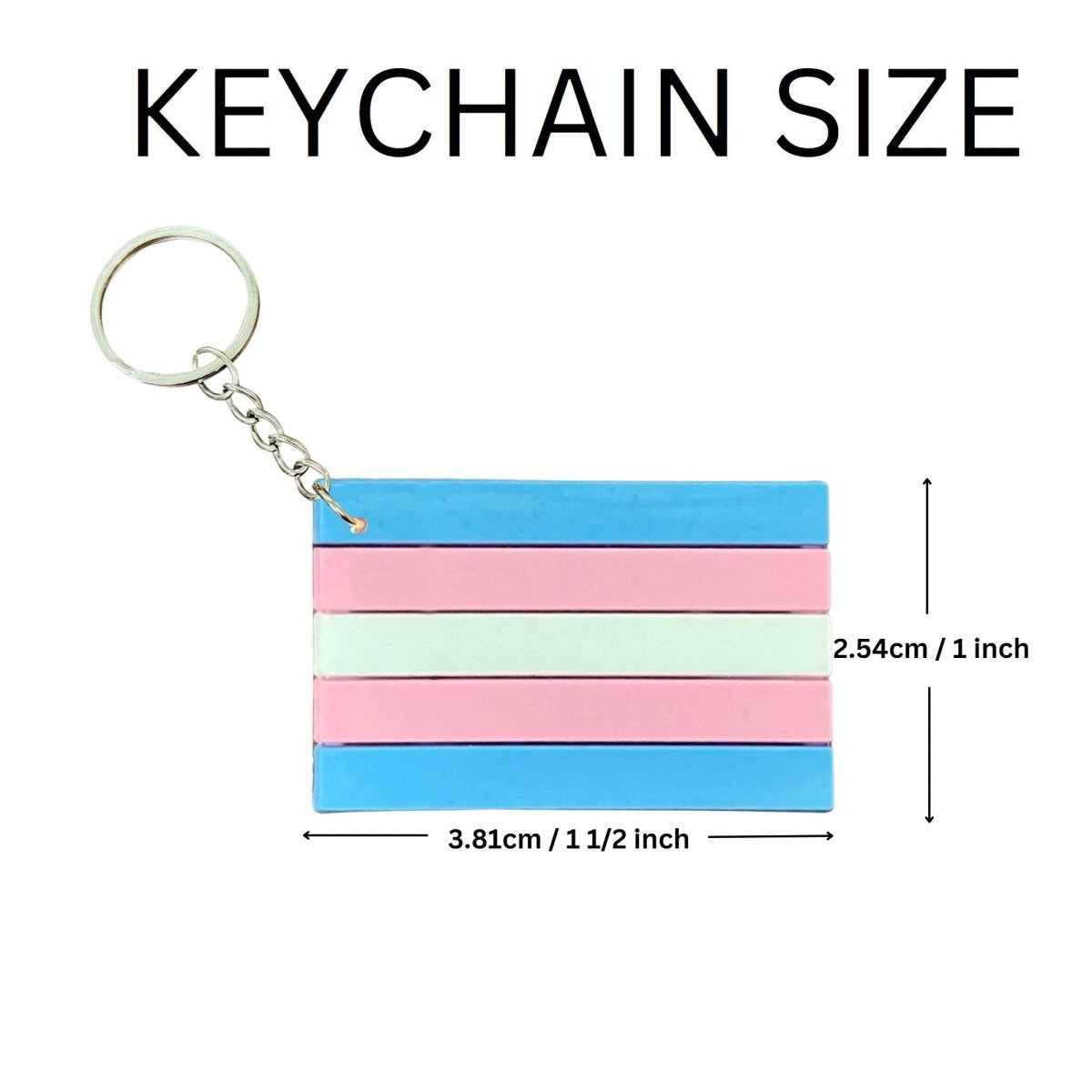 Silicone Transgender Flag Keychains, Inexpensive PRIDE Gear ...