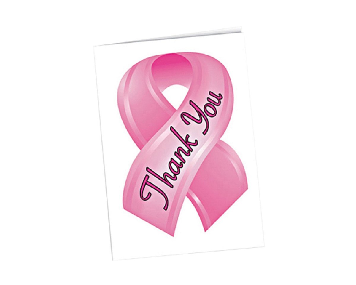 Small Pink Ribbon Cards, Thank You Pink Ribbon Cards Wholesale ...